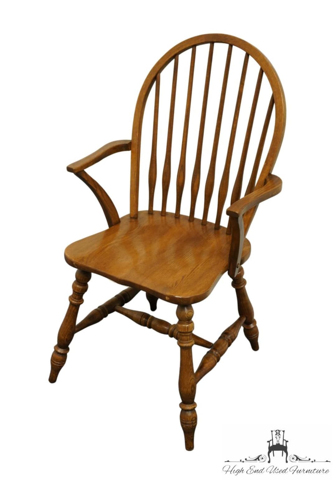 TEMPLE STUART Oak Hill Collection Bowback Windsor Dining Arm Chair 058 ...