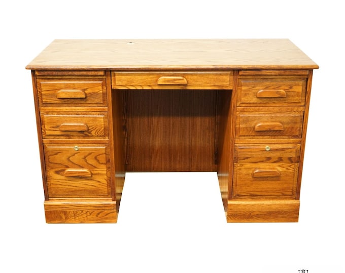 WINNERS ONLY Oak Rustic Country Style 48" Executive Office Desk - Etsy