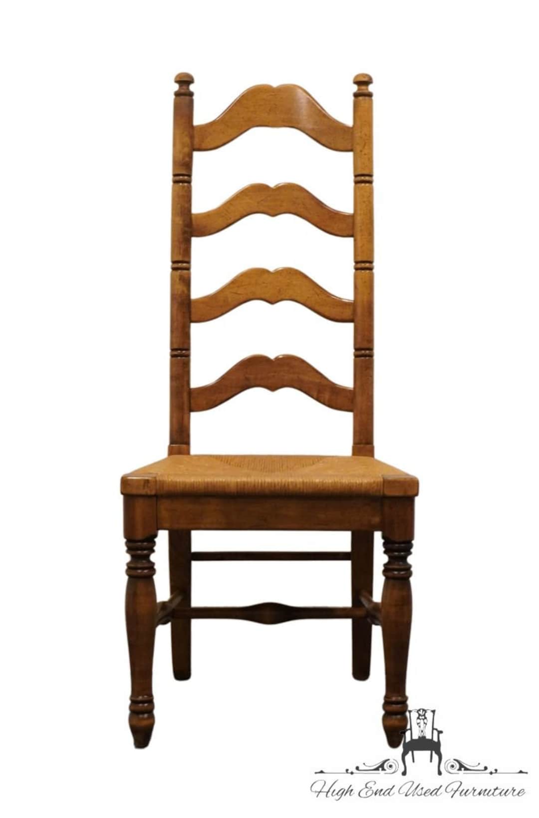 THOMASVILLE FURNITURE Milford Collection Rustic Country Ladderback ...