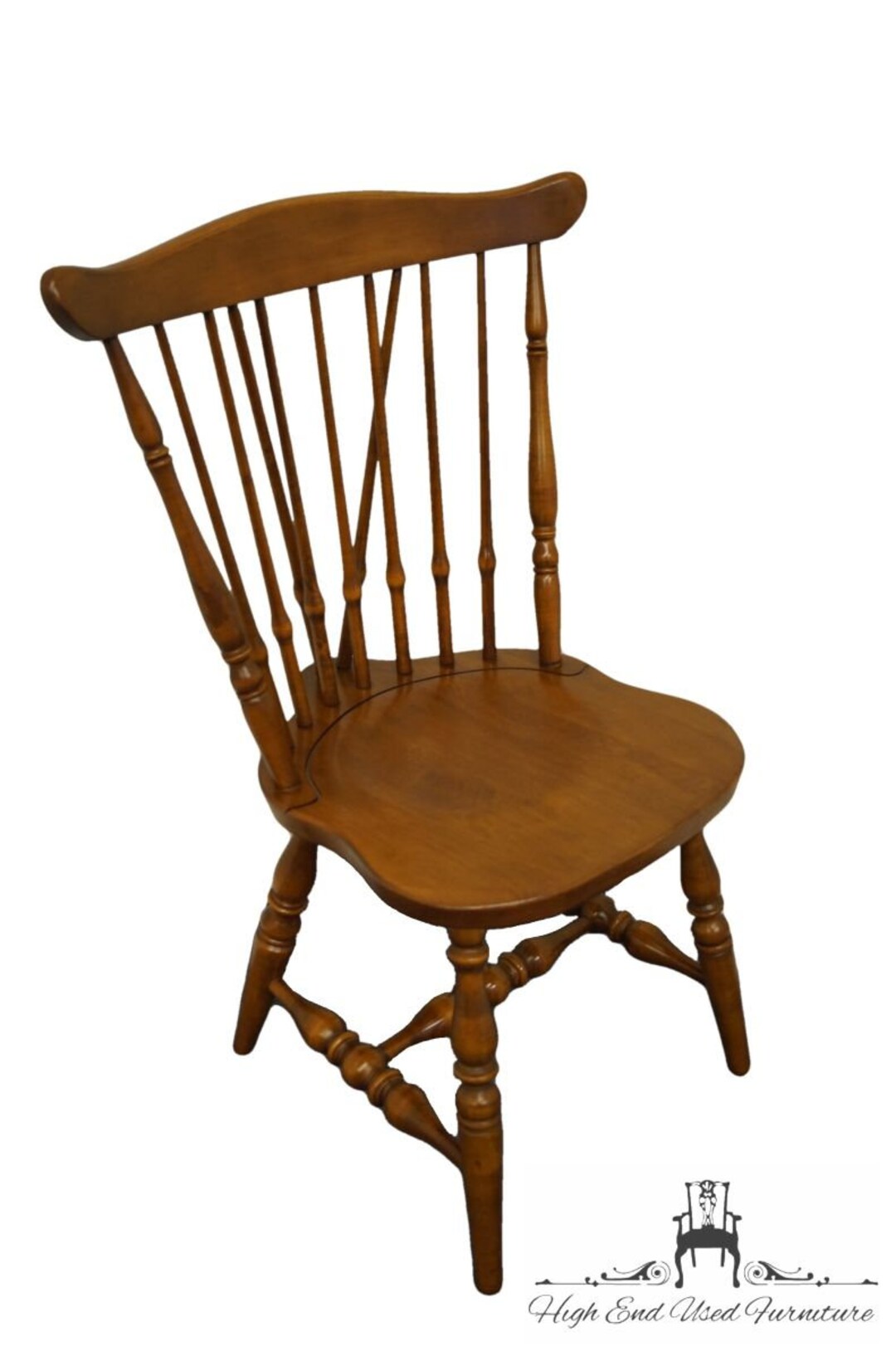 SPRAGUE & CARLETON Colonial Style Fiddleback Duxbury Dining Side Dining ...