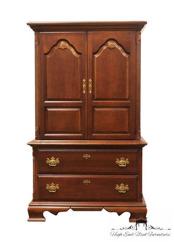 LEXINGTON FURNITURE Solid Cherry Traditional Chippendale Style 38 Media Chest 490 309 Etsy