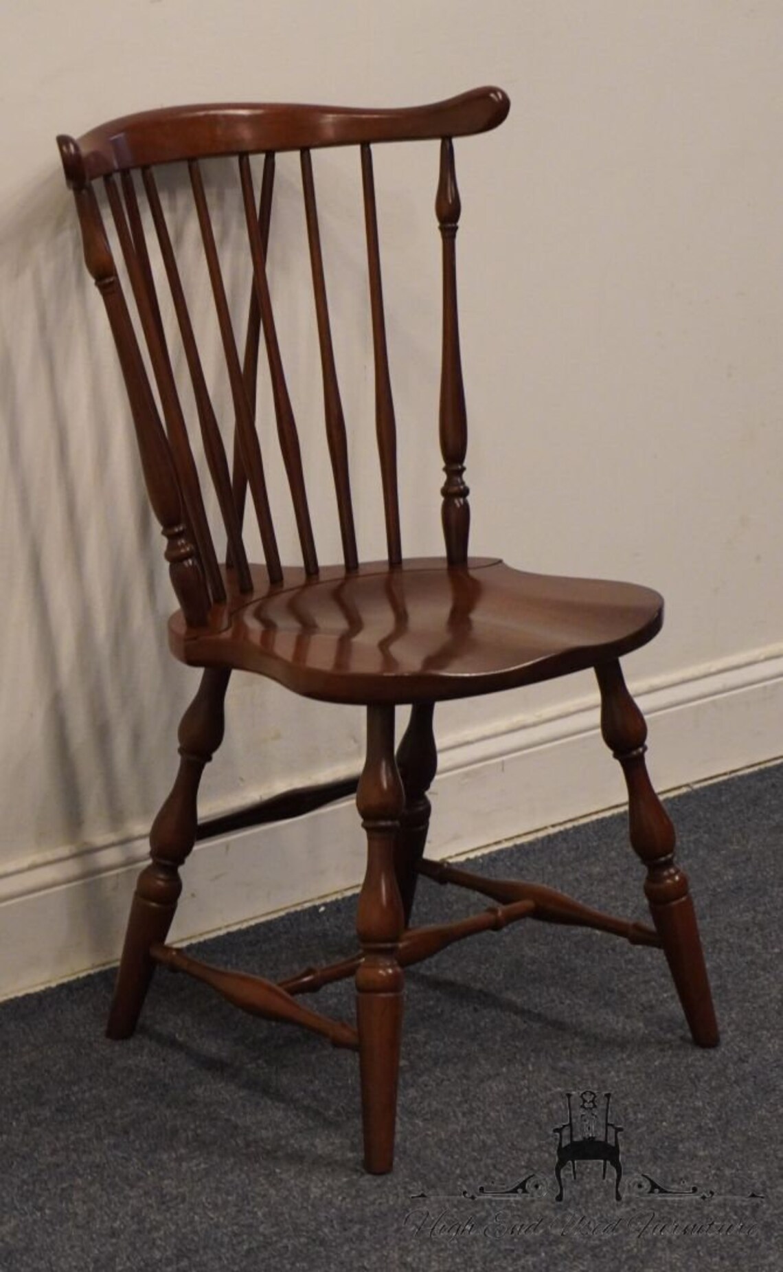 PENNSYLVANIA HOUSE Solid Cherry Duxbury Windsor Fiddle Back Dining Side ...
