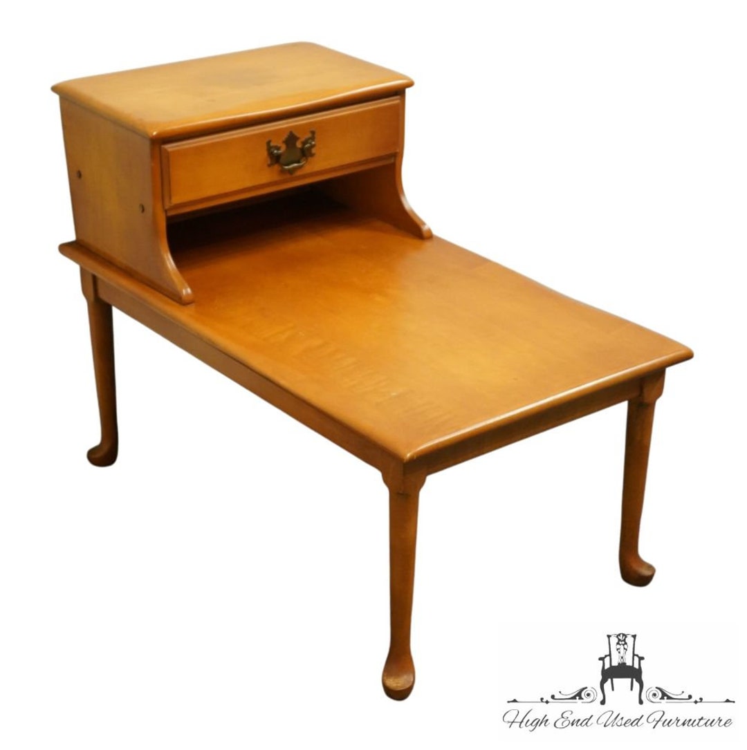 EMPIRE FURNITURE MCM Mid Century Modern Colonial Style 18" Accent Step ...