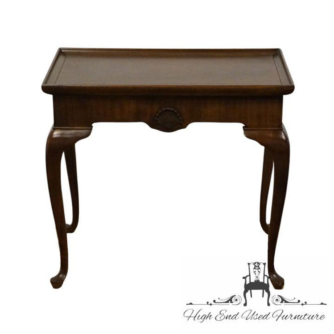 BRANDT FURNITURE Solid Mahogany Traditional Style 28x18" Accent Tea ...
