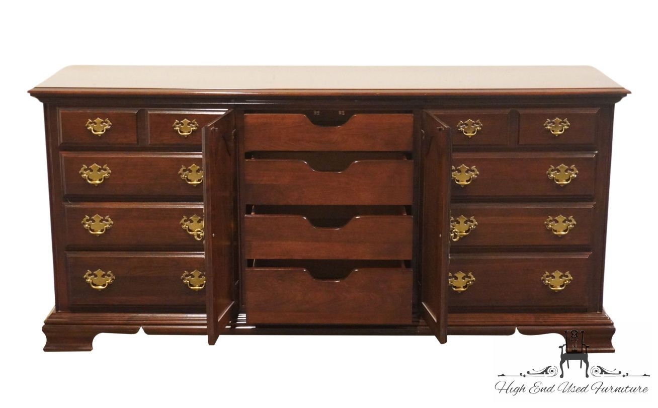 KINCAID FURNITURE Cherry Mountain II Collection Traditional Style 70 Triple Door Dresser 79 160 Etsy
