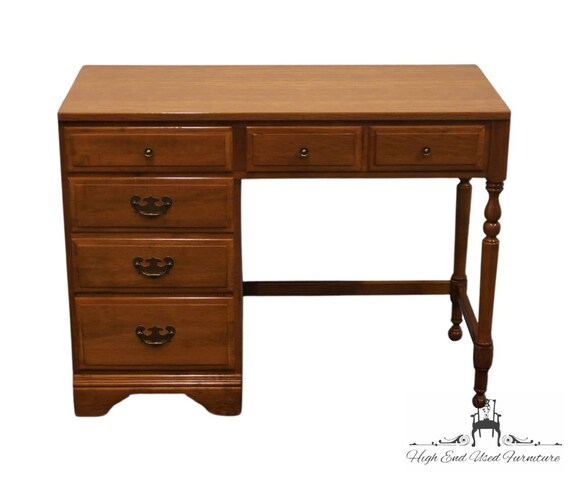 KLING Solid Hard Rock Maple Early American Colonial Style 40 Student Writing Desk 304552P Etsy