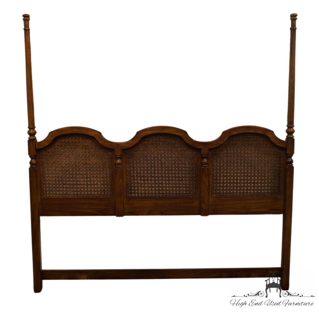 DREXEL HERITAGE Chartwell Collection Rustic European King Size Cane ...