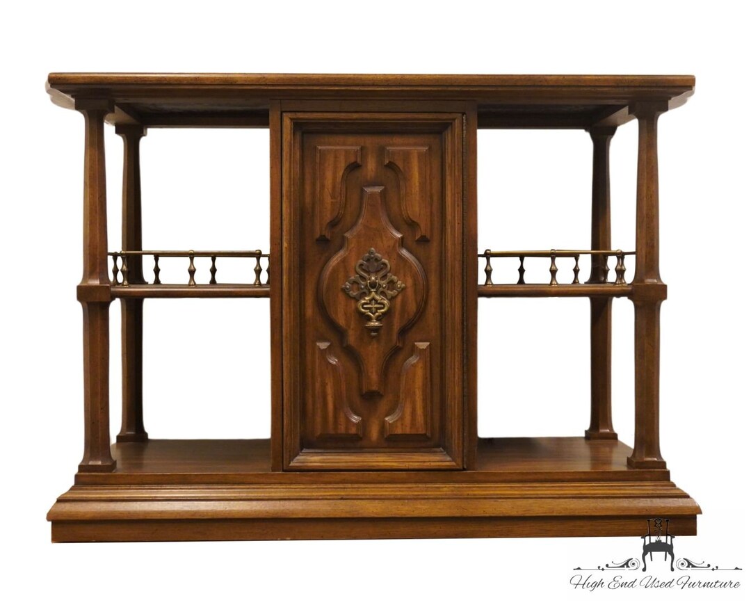 UNIQUE FURNITURE Spanish Mediterranean Style 42" Server Buffet W. Stone ...