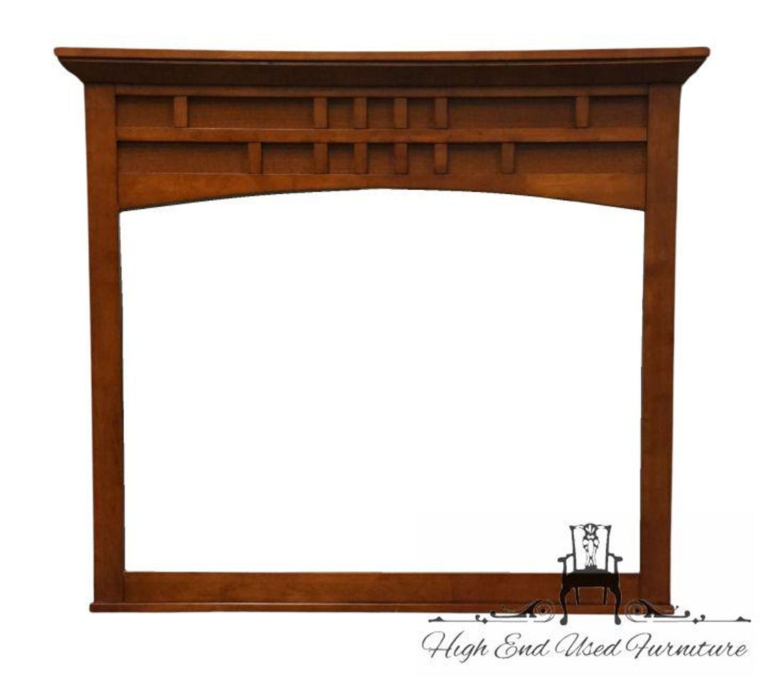BROYHILL FURNITURE Quarter Sawn Oak Contemporary Mission Style 48 ...