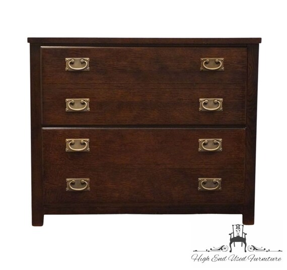 BASSETT FURNITURE Contemporary Mission Style 36 Filing Cabinet Etsy