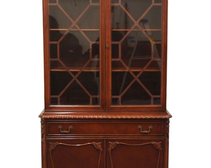 BERNHARDT FURNITURE Mahogany Traditional Federal Style 38" Pediment ...
