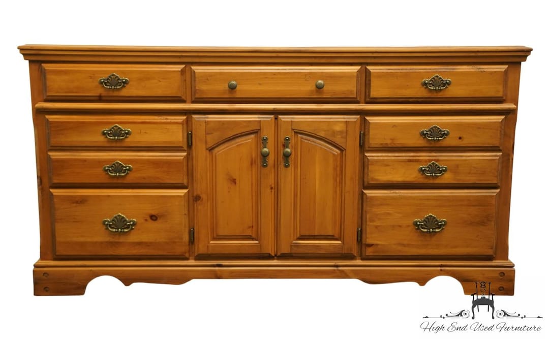 PALLISER FURNITURE Solid Knotty Pine Country French Provincial 68 ...