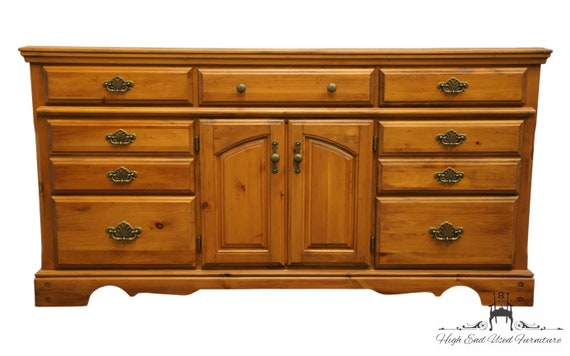 PALLISER FURNITURE Solid Knotty Pine Country French Provincial 68 Triple Door Dresser 280 459 Etsy