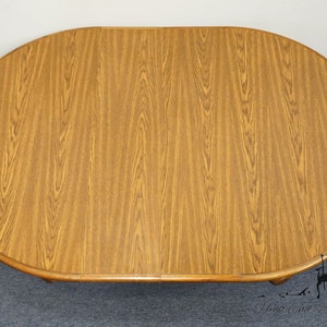 RICHARDSON BROTHERS Oak Rustic Country French 47" Round Double Pedestal ...