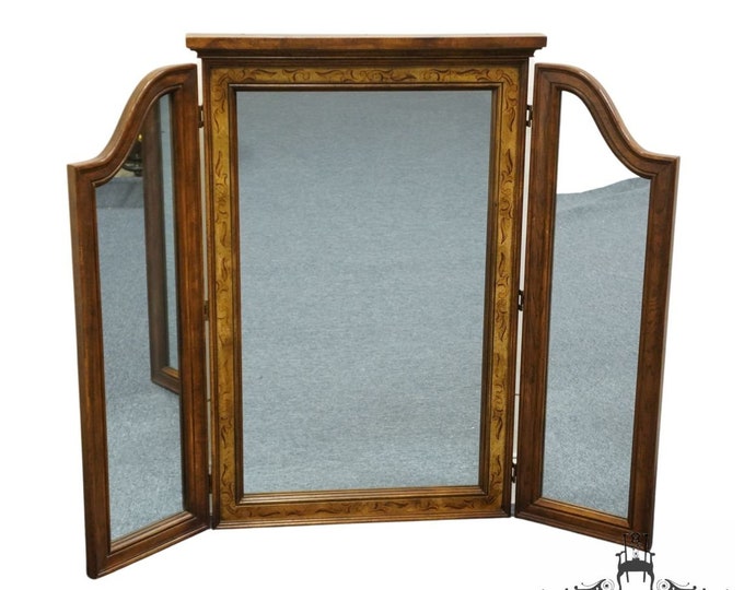 50's Vintage E Gomme G Plan Gold Triple Mirror Large Ornate Scrollwork ...