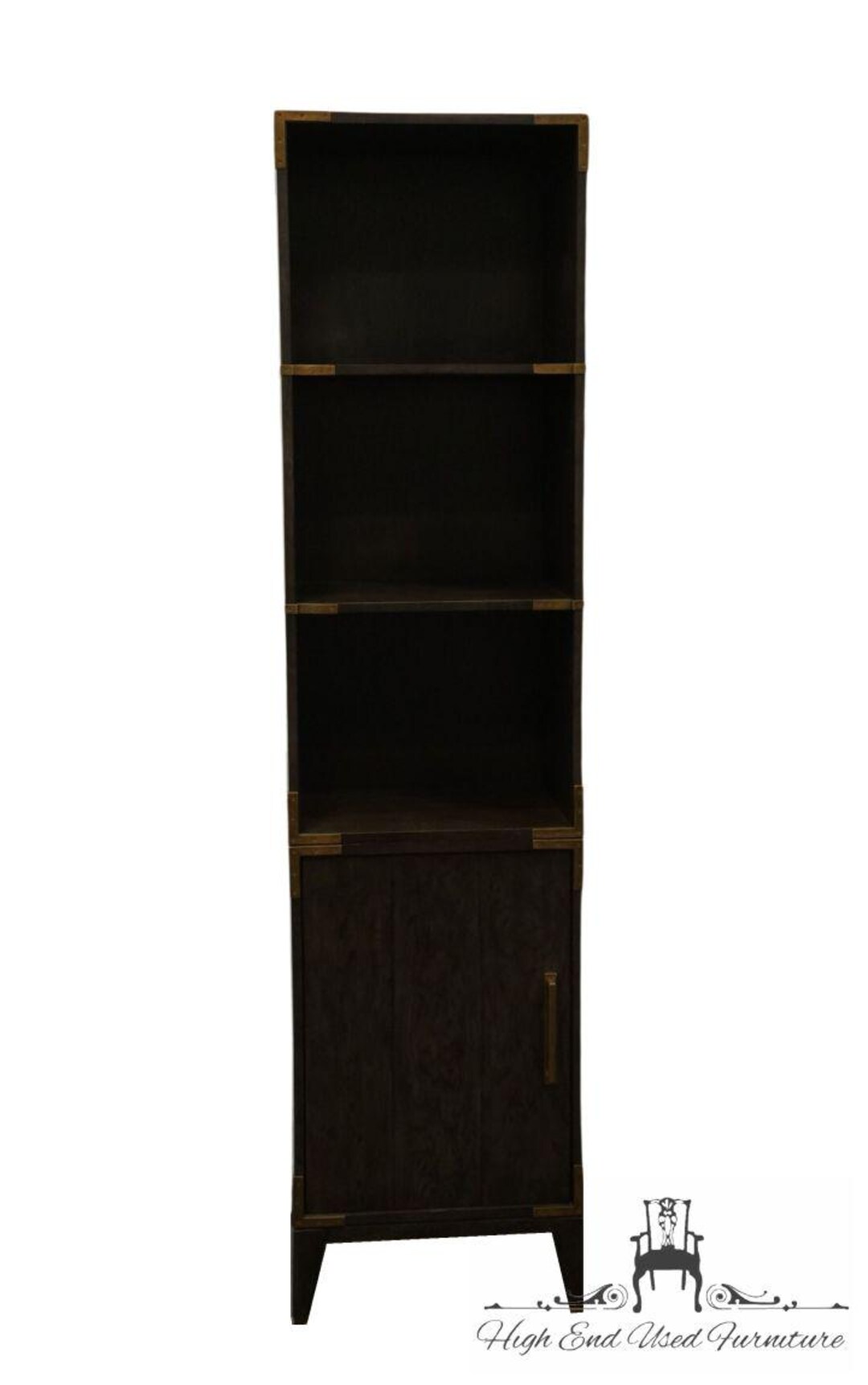 RESTORATION HARDWARE Cayden Campaign Collection Black Oak 19" Wall Unit ...