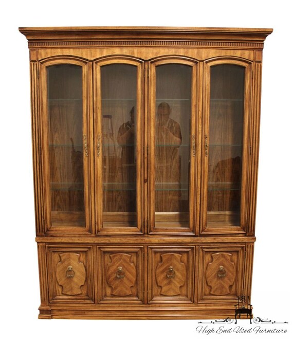 THOMASVILLE FURNITURE Bardini Collection Italian Neoclassical Tuscan Style 64 Lighted Display China Cabinet 40821 430 Etsy