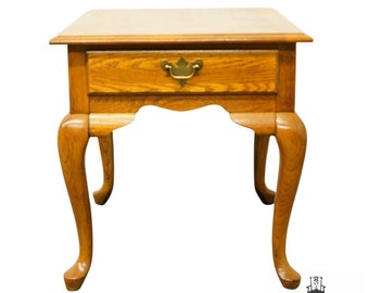 Solid Oak End Table - Etsy