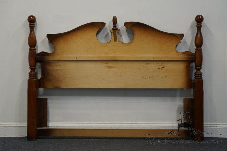 HIGH END Solid Cherry Traditional Style Queen Size Pediment Headboard ...