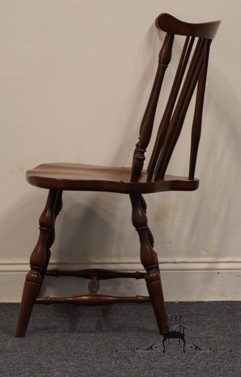 PENNSYLVANIA HOUSE Solid Cherry Duxbury Windsor Fiddle Back Dining Side ...