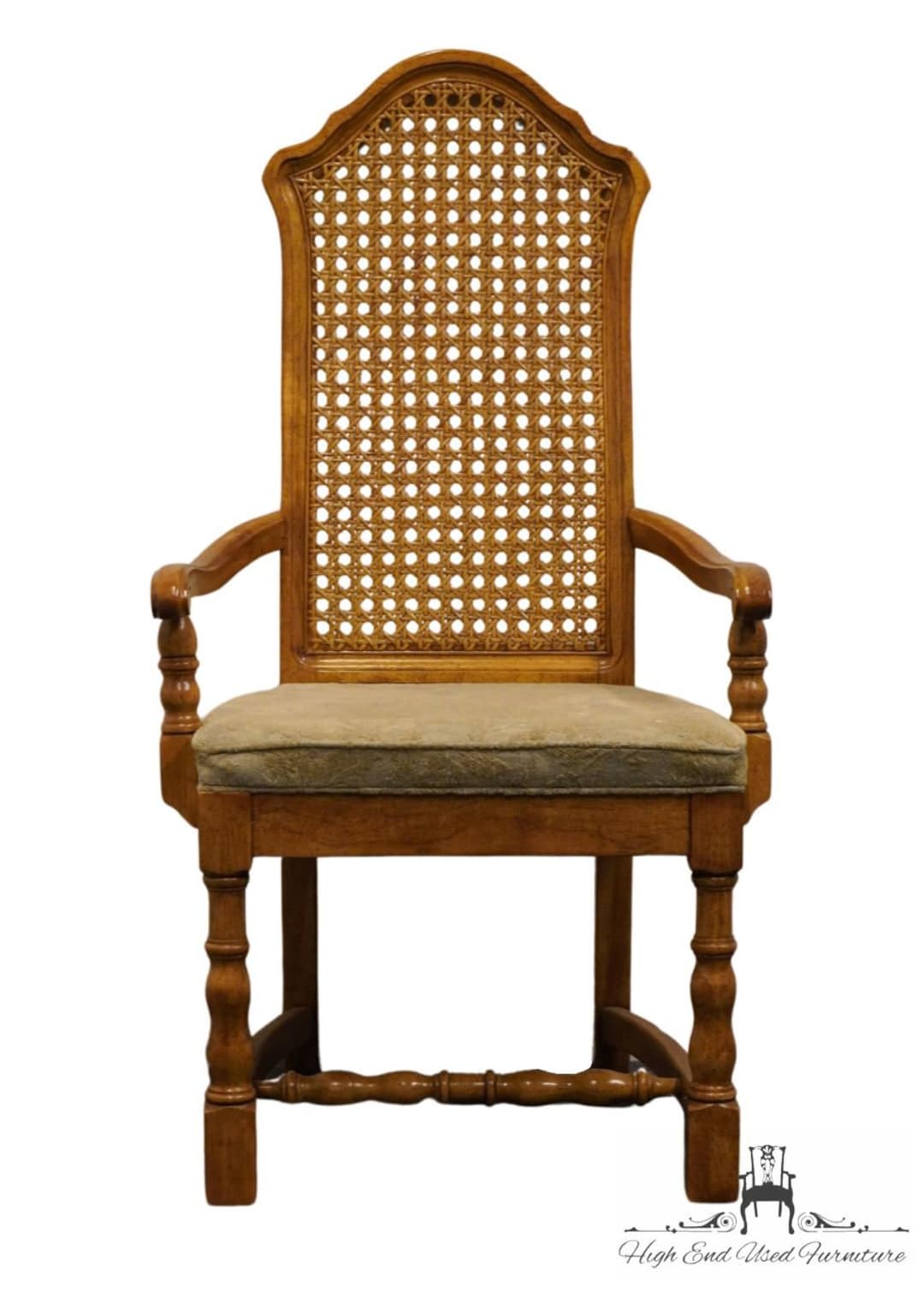 DREXEL HERITAGE Chartwell Collection Cane Back Dining Arm Chair 164-831 ...
