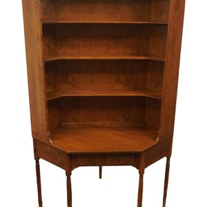 ETHAN ALLEN Heirloom Nutmeg Maple Custom Room Plan CRP Corner Desk W ...