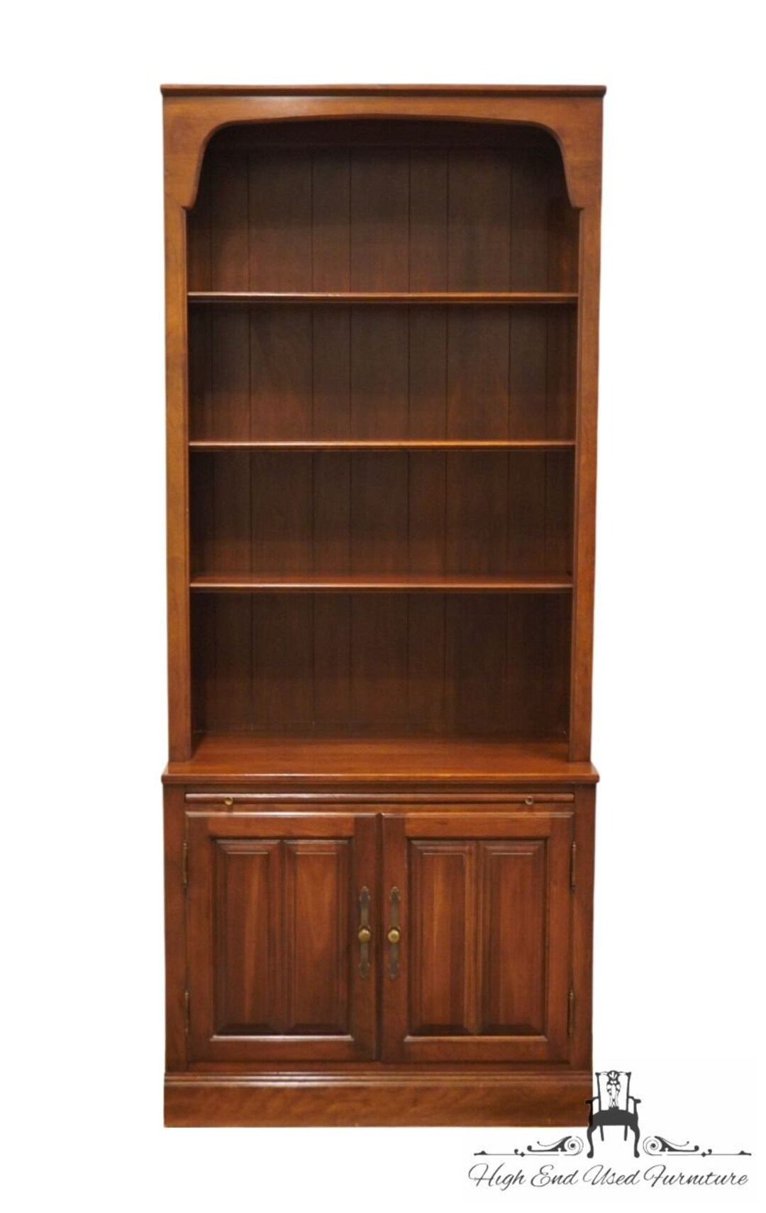 WILLETT FURNITURE Solid Cherry Early American Style 32 Bookcase Wall ...