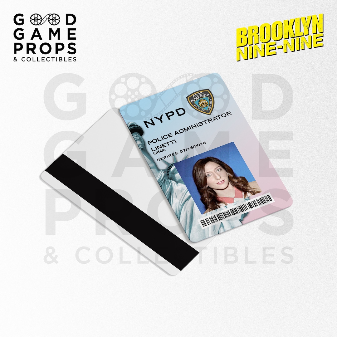 Brooklyn Nine-nine | Gina Linetti NYPD ID Badge Prop Replica | PVC ...