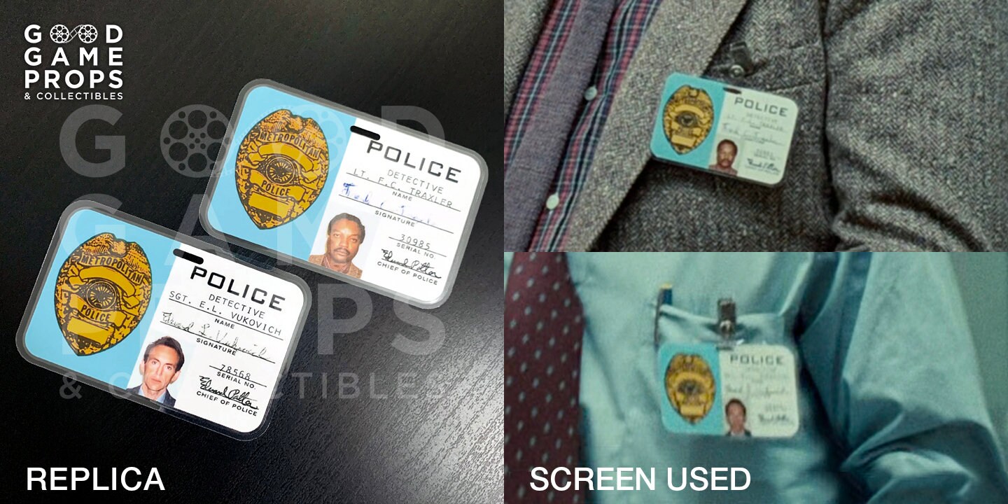 The Terminator Sarah Connor / Lt. Traxler / Sgt. Vukovich ID - Etsy