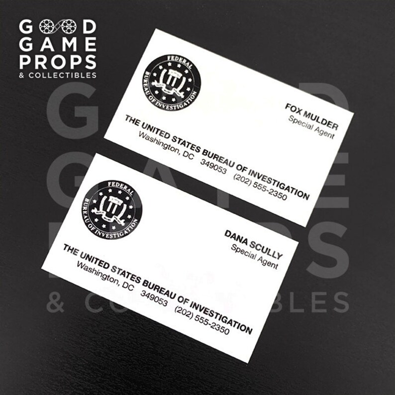 X-files Fox Mulder / Dana Scully FBI ID Badges Credentials - Etsy