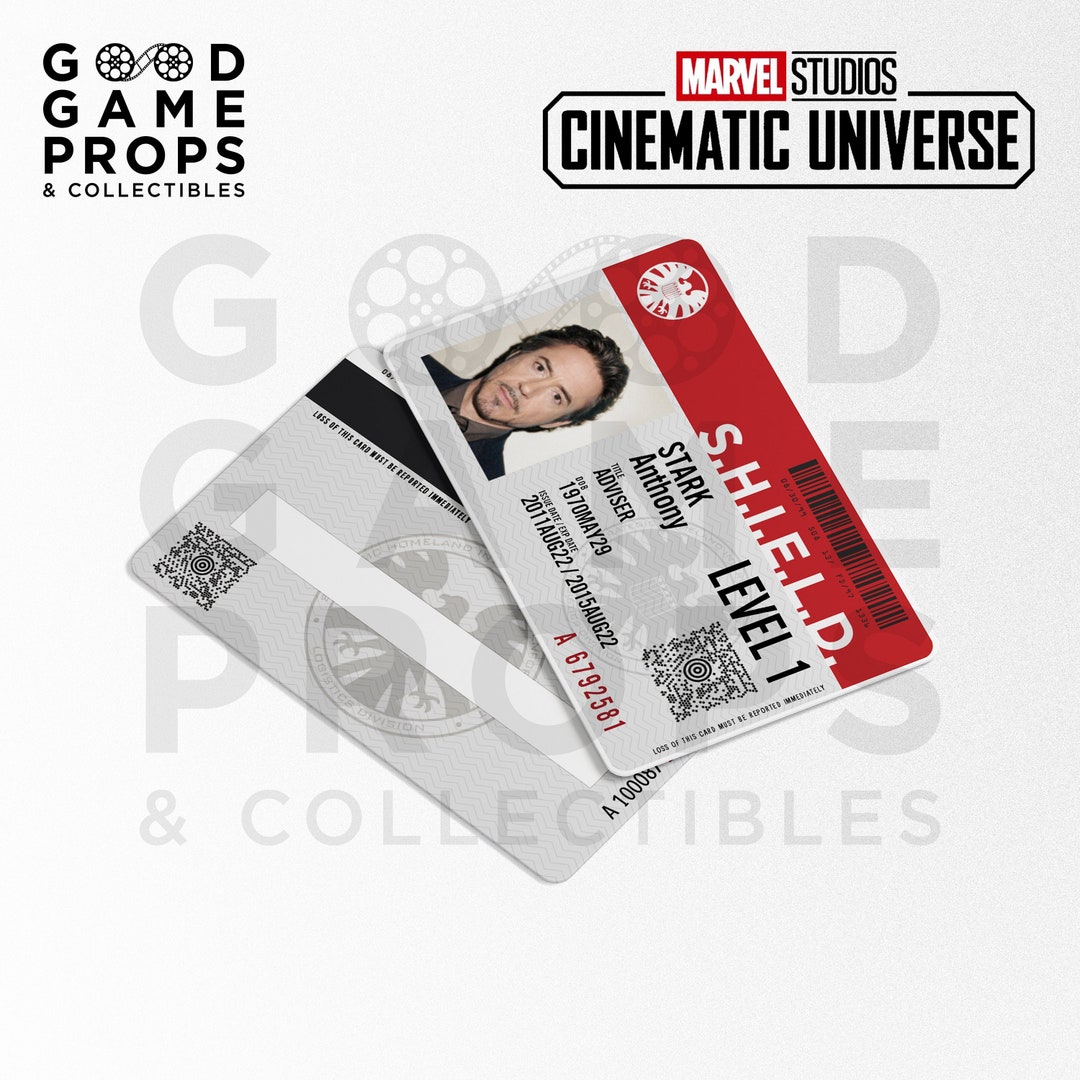 Marvel Cinematic Universe | S.H.I.E.L.D. Agent ID Badge Prop Replica ...