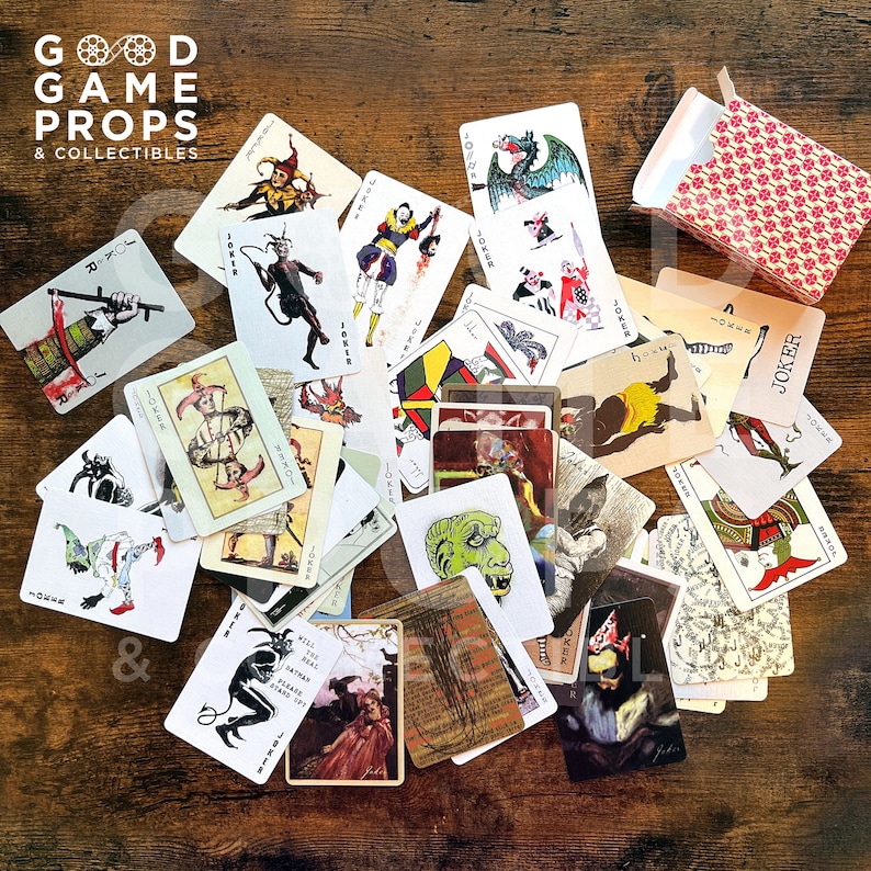 TDK Joker heath Ledger Playing Cards Prop Replica Viral - Etsy