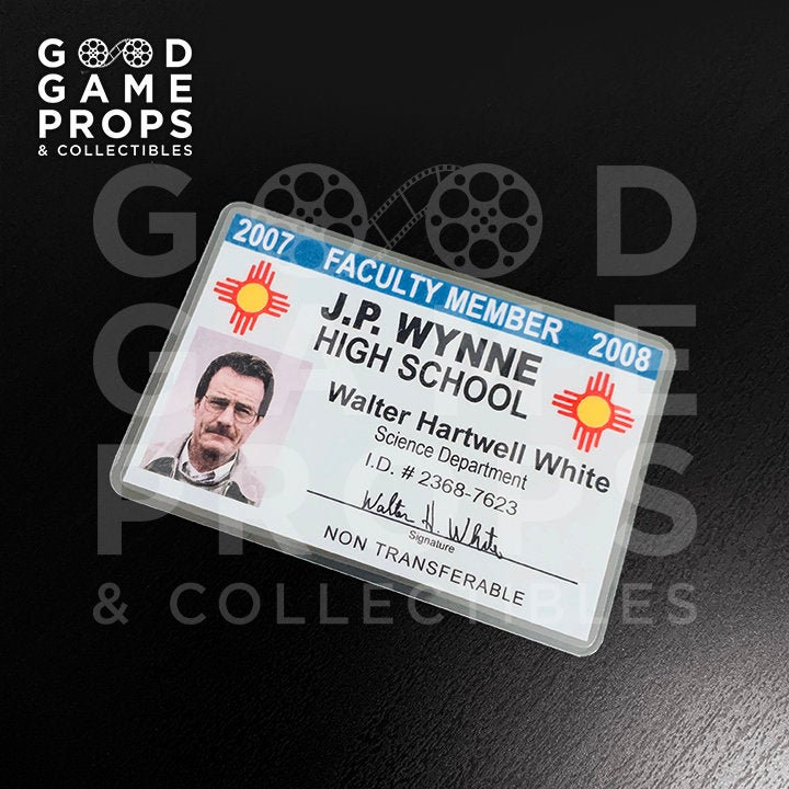 Breaking Bad Walter White School ID Card Prop Replica | Etsy