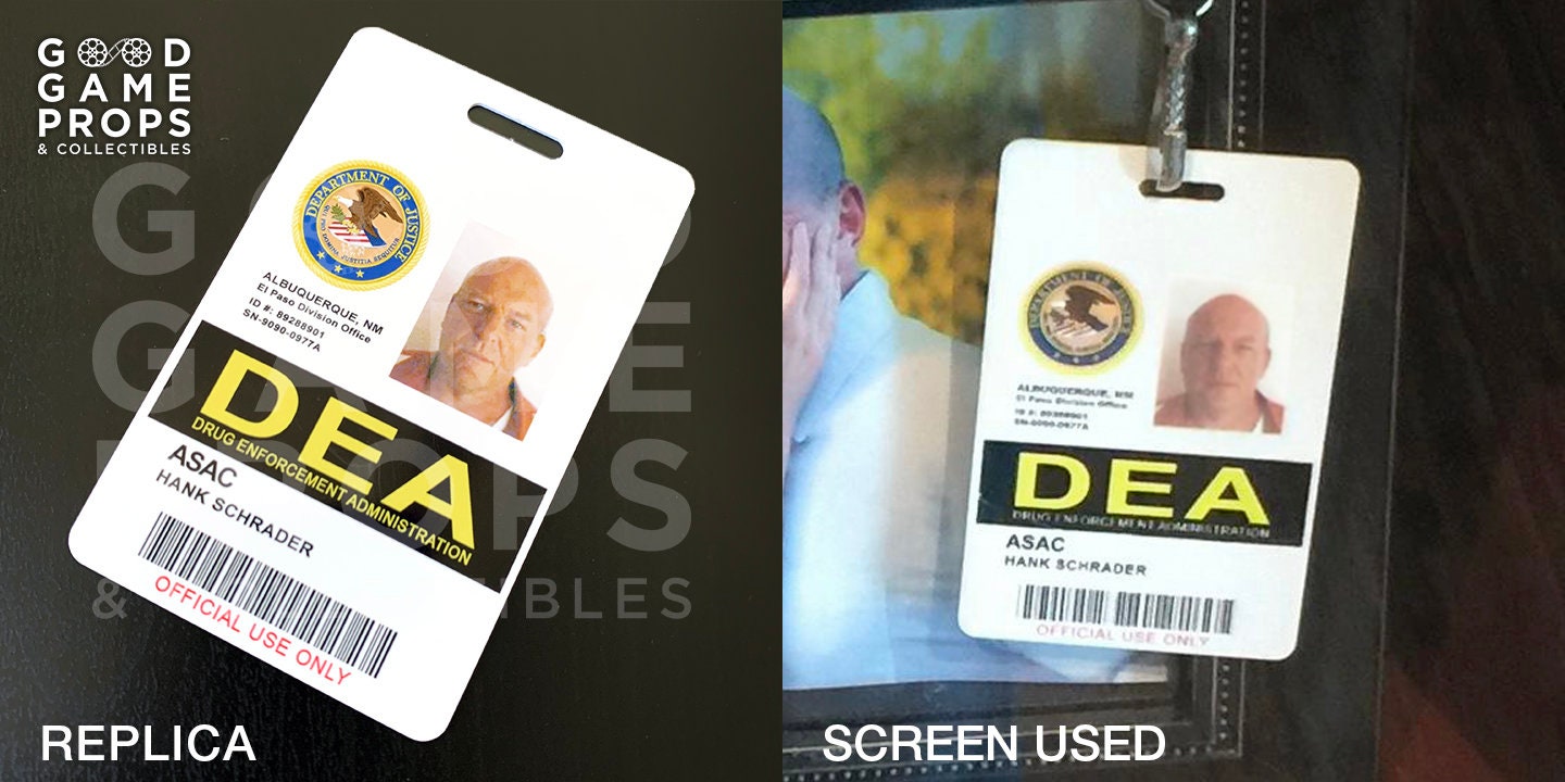 Breaking Bad Hank Schrader / Steven Gomez DEA ID Badge Prop - Etsy