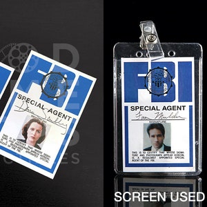 X-files | Fox Mulder / Dana Scully FBI ID Badges, Credentials, Business ...
