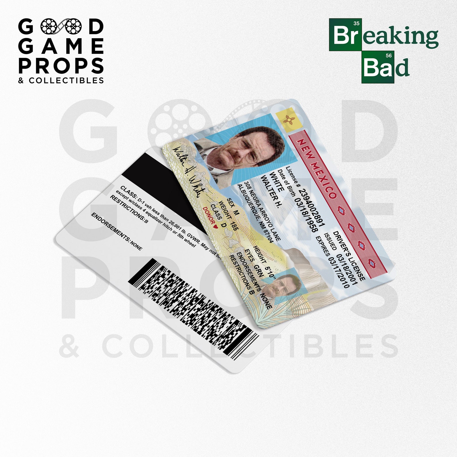 Breaking Bad Walter White Driver's License Prop Replica - Etsy Polska