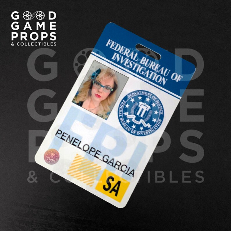 Criminal Minds FBI ID Badge Prop Replica PVC 100% Screen | Etsy