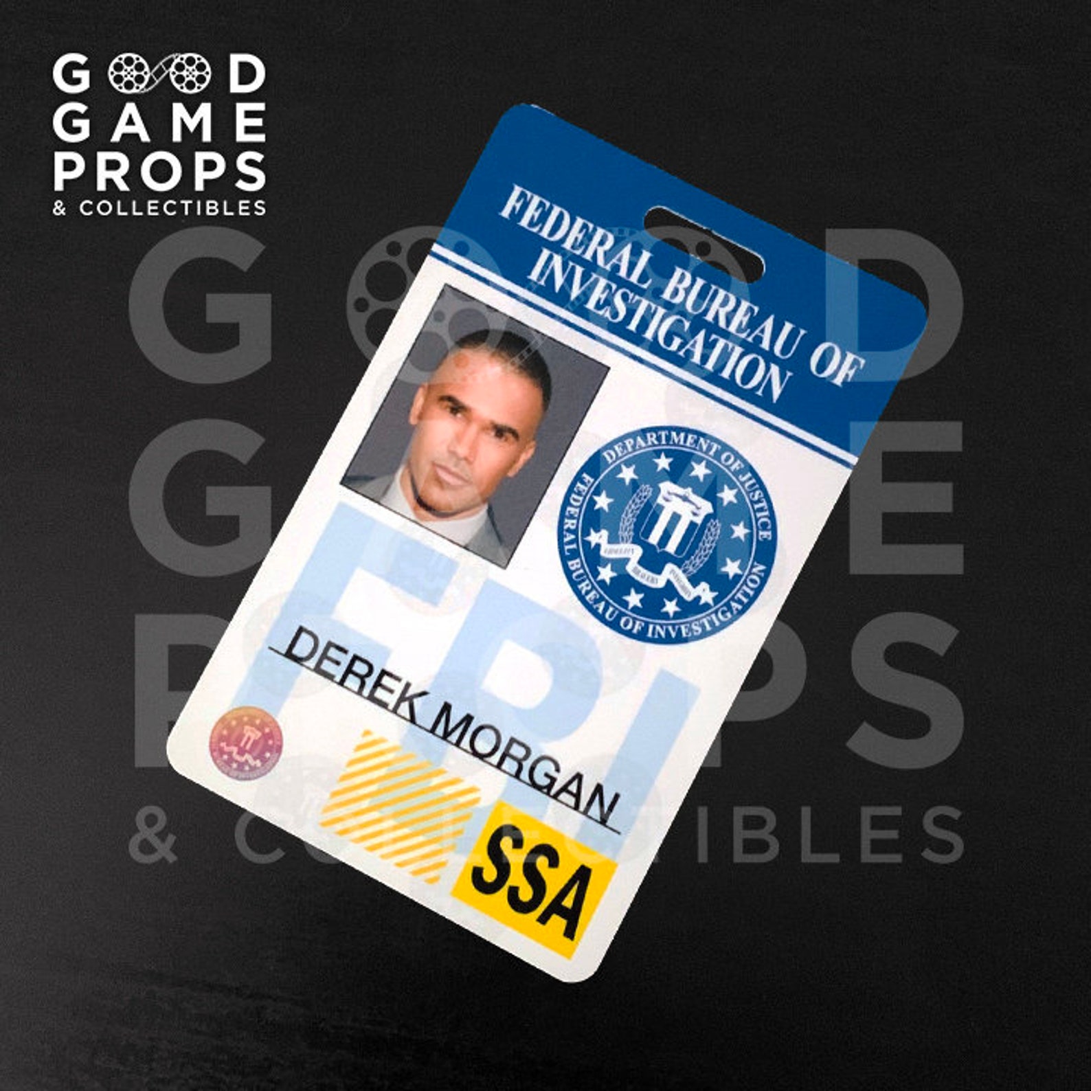 Criminal Minds FBI ID Badge Prop Replica PVC 100% Screen | Etsy