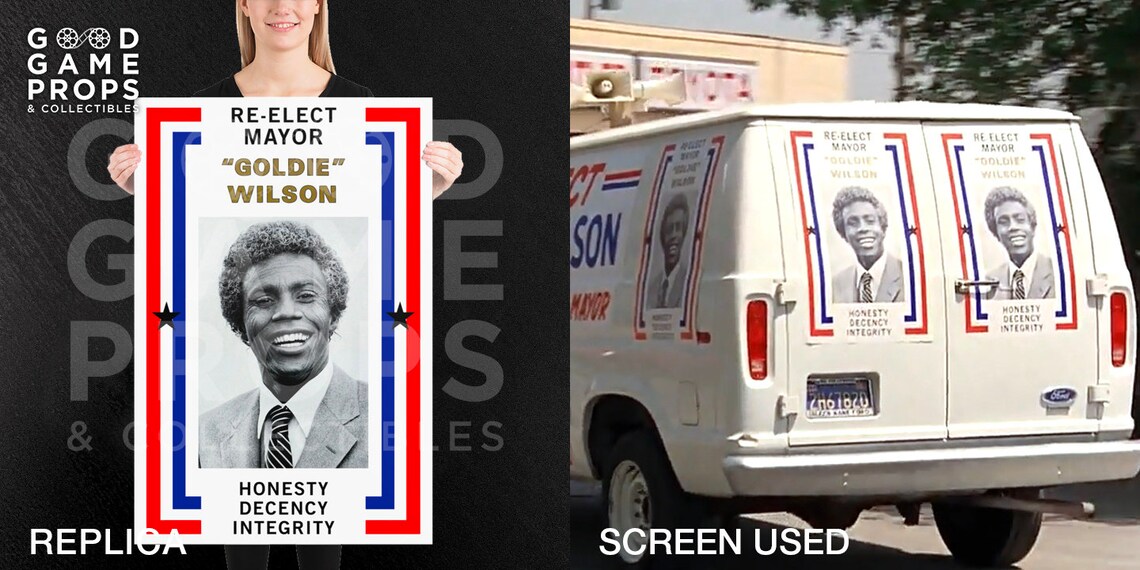 Back to the Future Mayor Goldie Wilson Campaign Poster Prop - Etsy