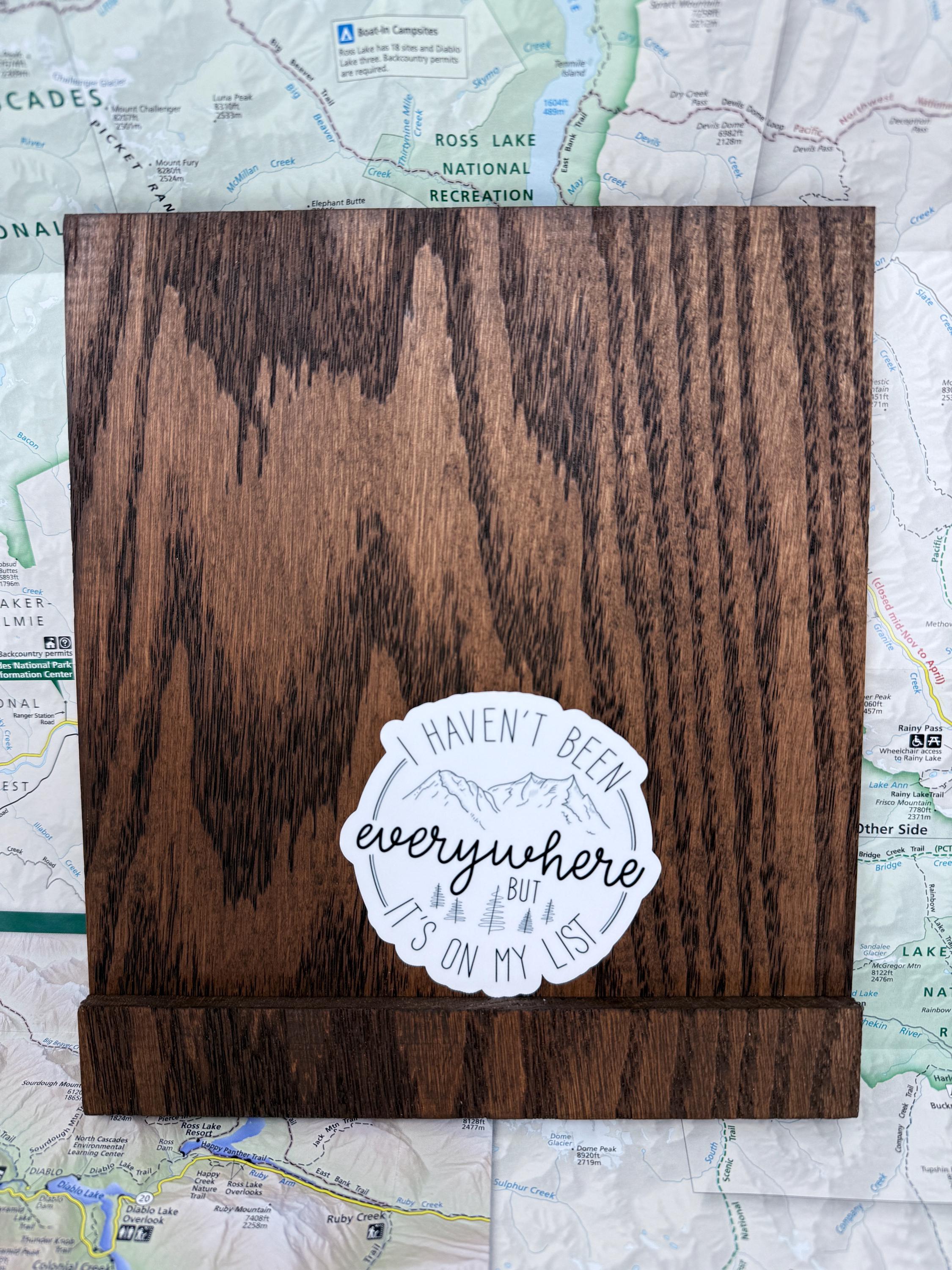 I Haven’t Been Everywhere Vinyl Sticker - Wanderlust Travel Decor ...