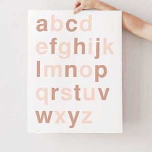 Alphabet Poster | Kids Art | Modern | Educational Decor | Digital ...