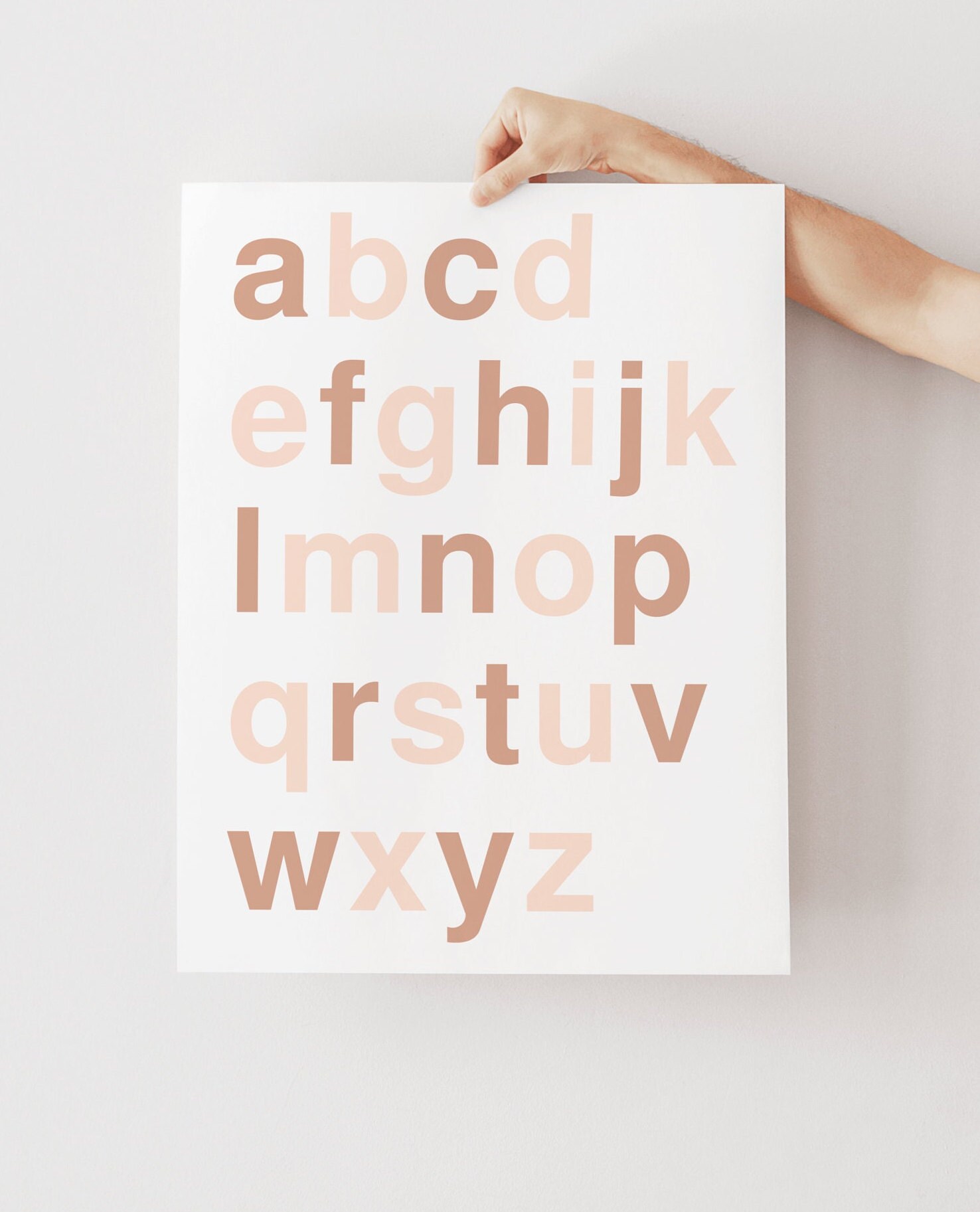 Alphabet Poster | Kids Art | Modern | Educational Decor | Digital ...