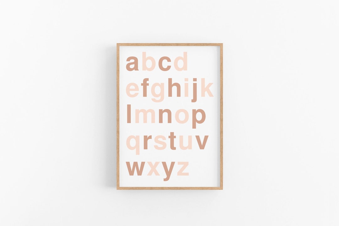 Alphabet Poster | Kids Art | Modern | Educational Decor | Digital ...
