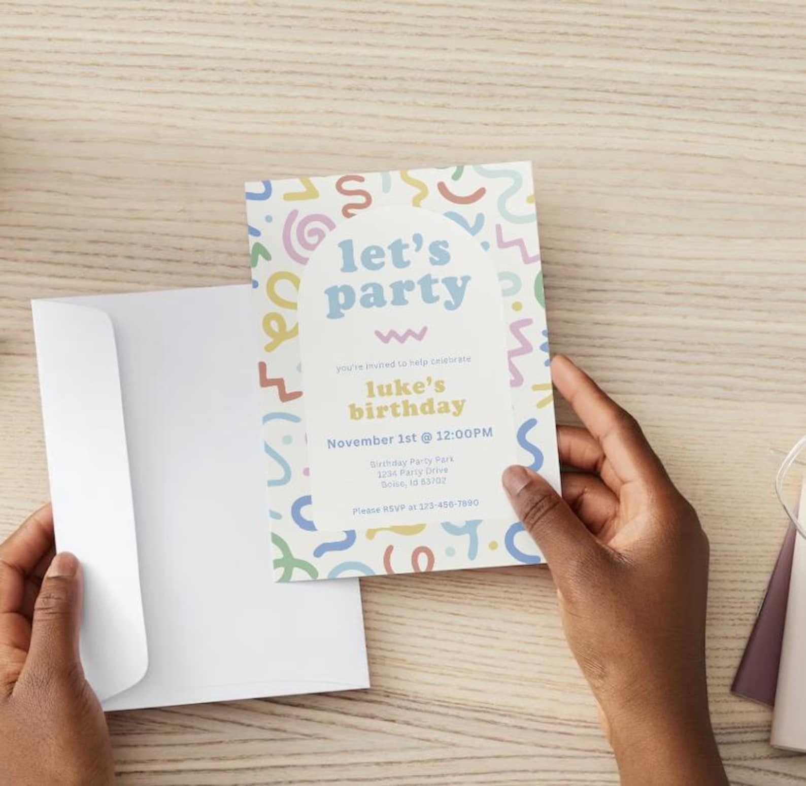 Bright Confetti Party Invite | Birthday Invitation | Modern Birthday ...