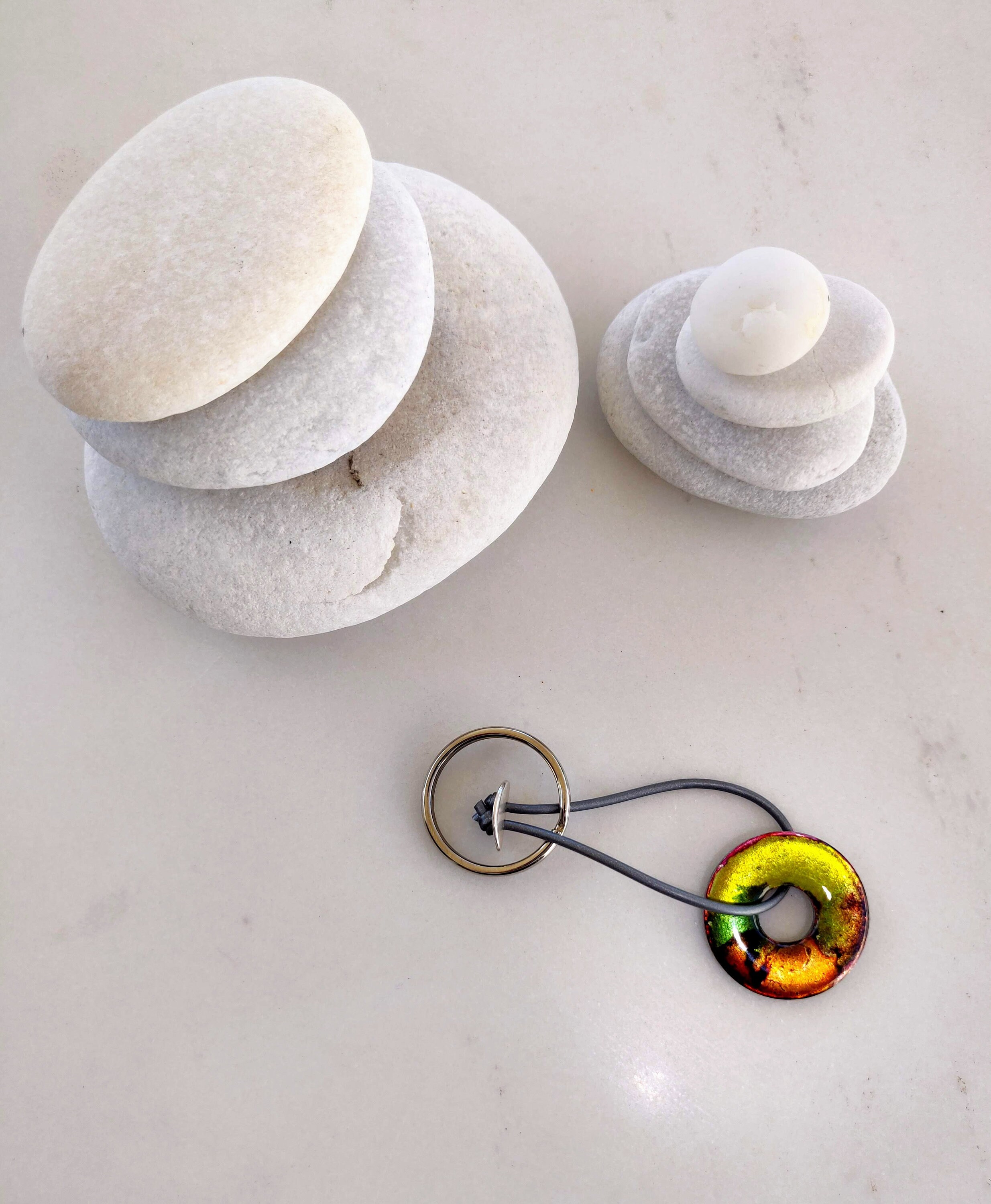 07. Unique handmade colorful metal keychain | Etsy