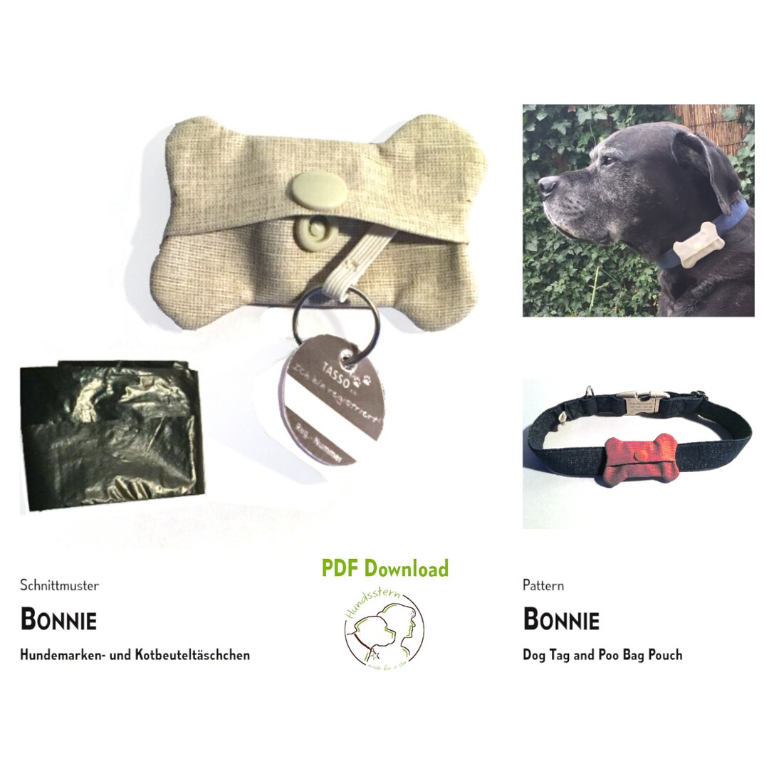 Dog Tag Pouch Sewing Pattern BONNIE. (5 X 8 Cm / 2x3.15"). PDF - Etsy