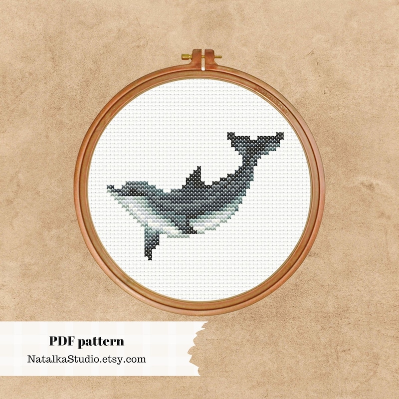 Dolphin Cross Stitch - Etsy