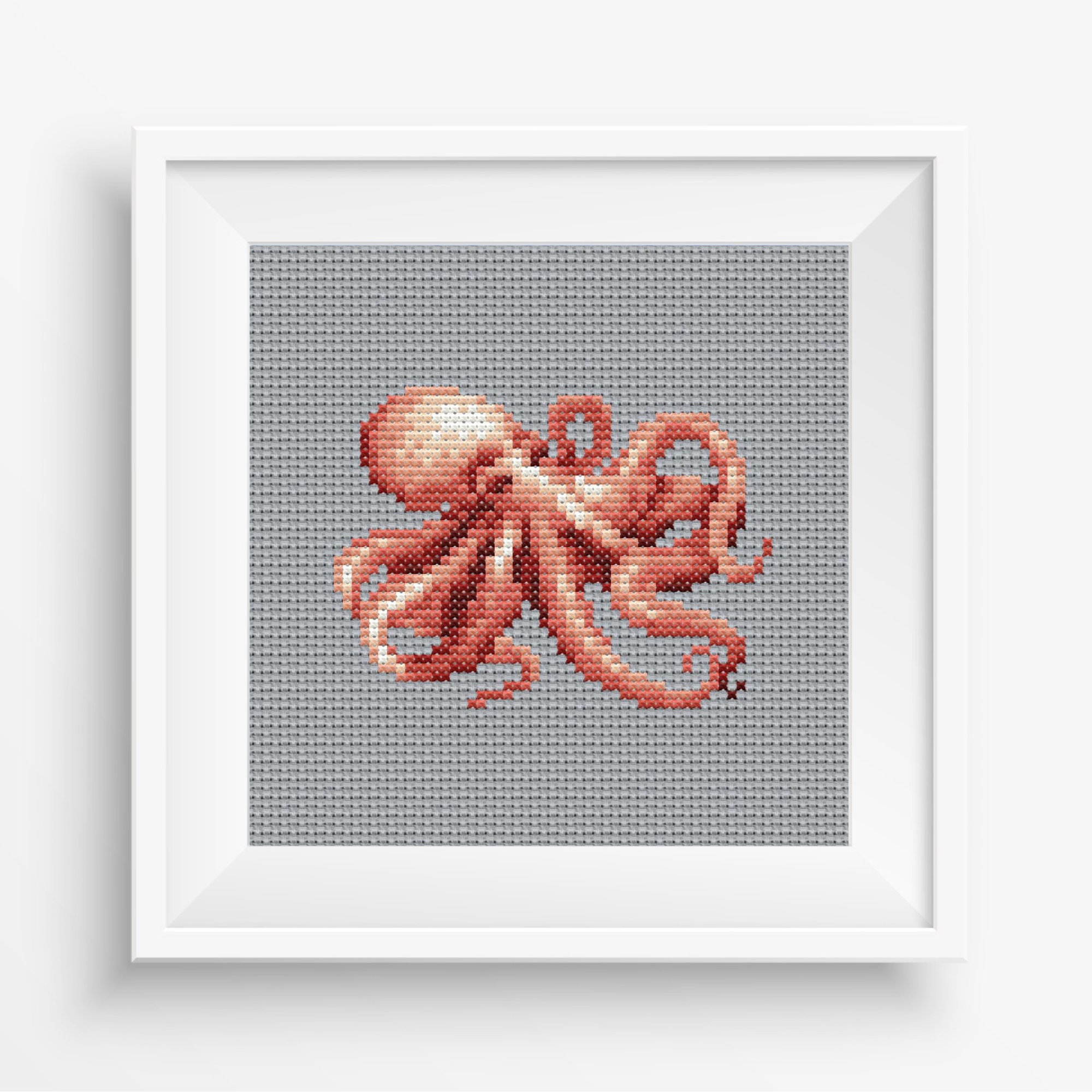 Octopus Cross Stitch Pattern: Ocean Animal Embroidery - Etsy