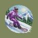 Girl Snowboarding Cross Stitch Pattern: Winter Sport Embroidery - Etsy