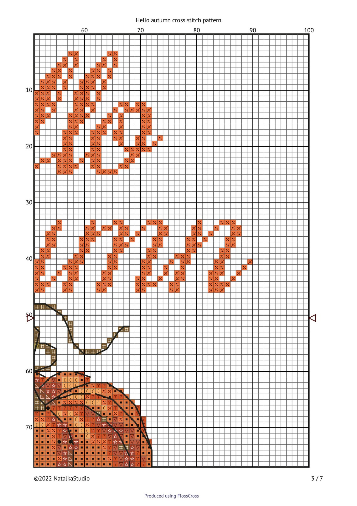 Autumn Vegetable Cross Stitch Pattern Pumpkin Cross Stitch - Etsy